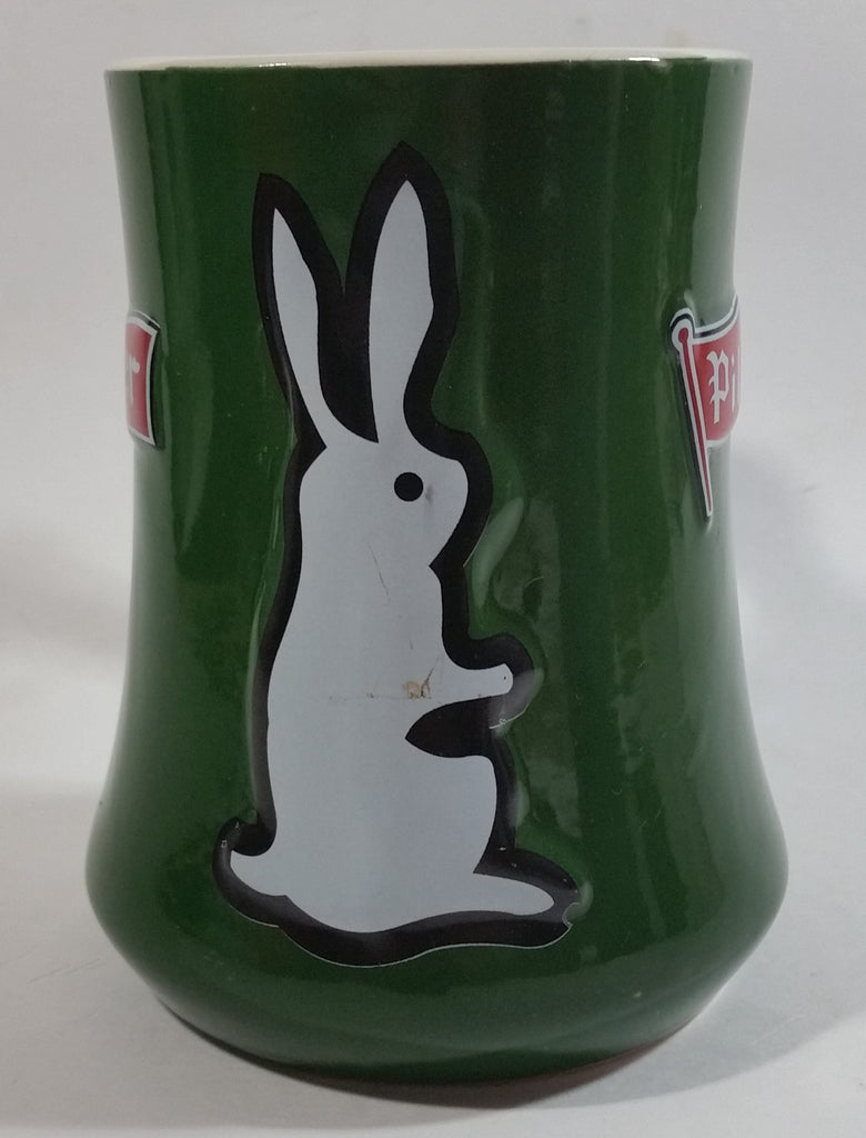 Pilsner Beer Bunny Rabbit Themed 5" Tall 3D Embossed Ceramic Beer Stei ...