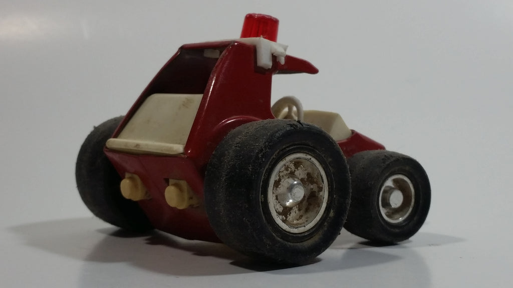 Vintage Buddy L Fire Buggy ATV Dune Buggy Red Pressed Steel and Plasti ...