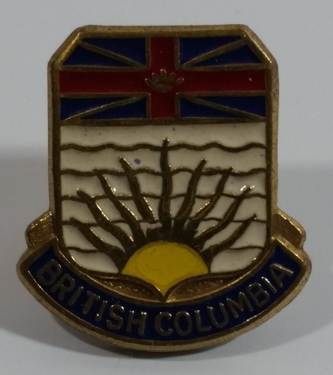 British Columbia Canada Small Metal and Enamel Lapel Pin Travel Collec ...