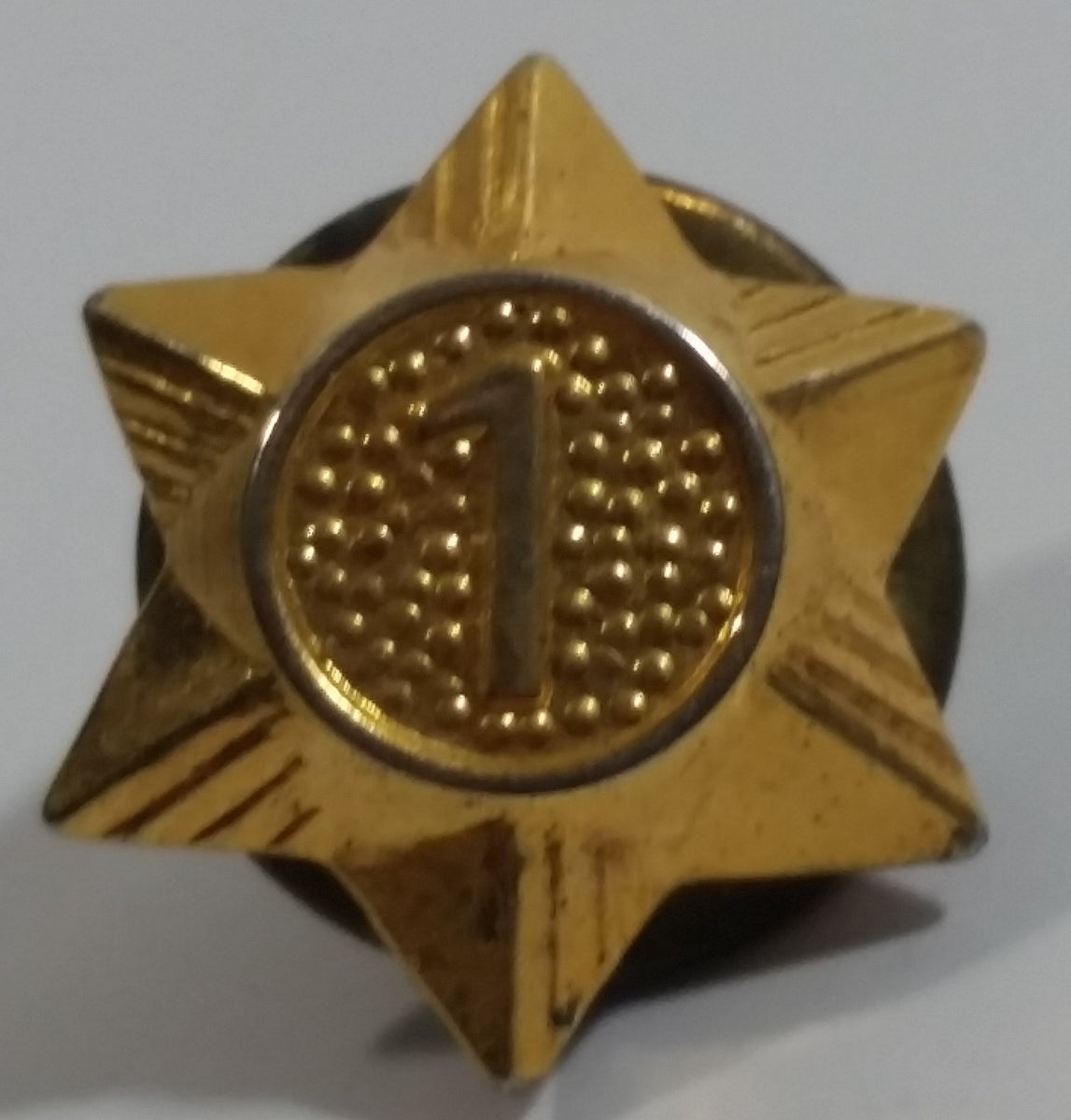1 Star Badge Shaped Enamel Metal Lapel Pin – Treasure Valley Antiques ...