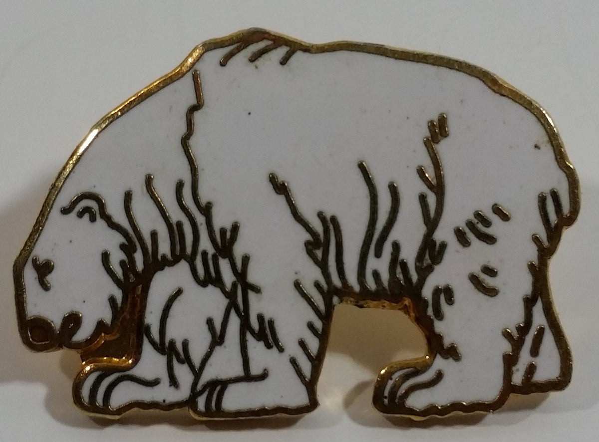 Polar Bear Shaped Enamel Metal Lapel Pin – Treasure Valley Antiques ...