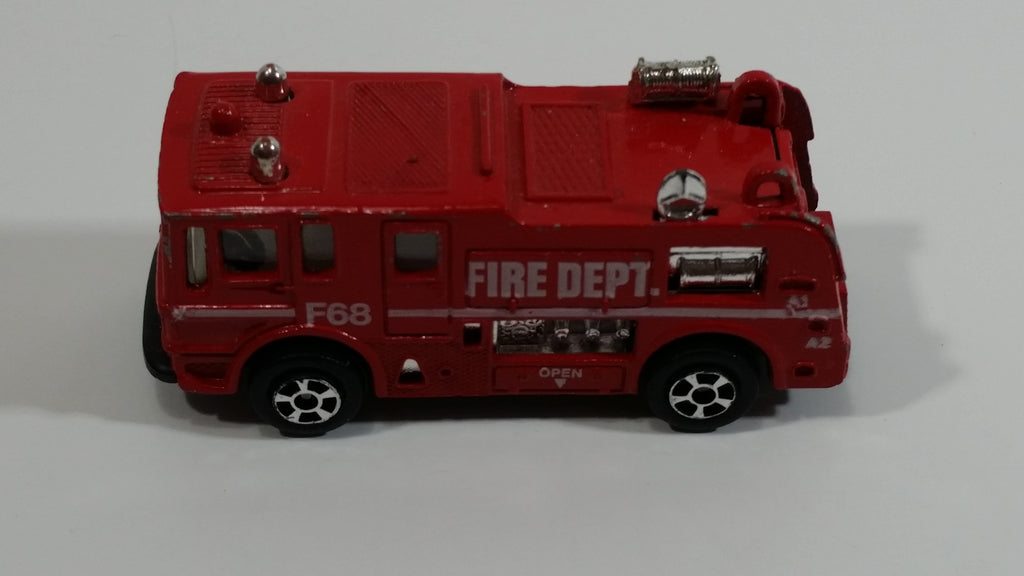 Vintage PlayArt Fire Tender Fire Truck Red Die Cast Toy Car Vehicle ...