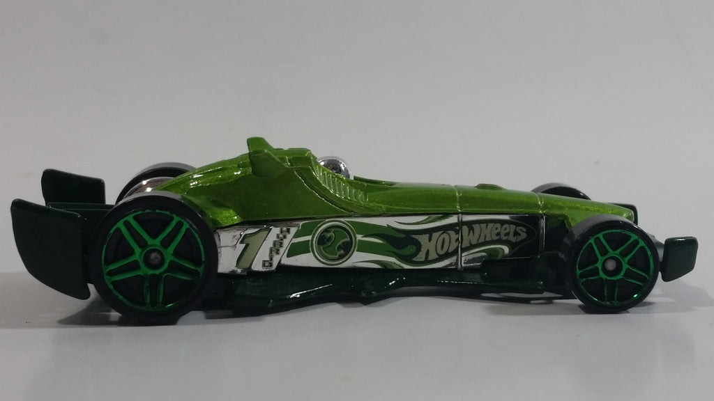 2008 Hot Wheels Hybrid Racers F-Racer Light Green Die Cast Toy Race Ca ...