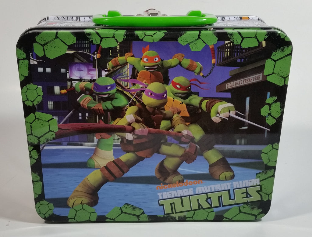 Nickelodeon Teenage Mutant Ninja Turtles Embossed Tin Metal Lunch Box ...