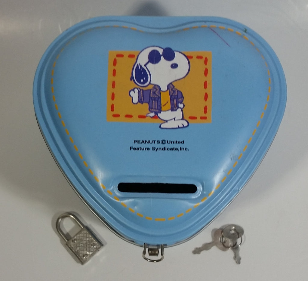 Peanuts United Feature Syndicates Snoopy Light Blue Heart Shaped Coin ...