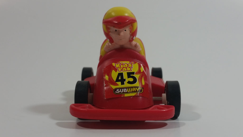 Subway Kid's Pak #45 Red and Yellow Go Cart Plastic Pullback Friction ...