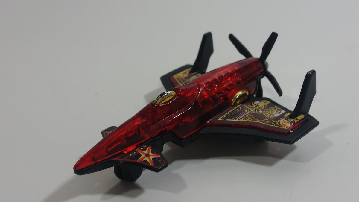 2007 Hot Wheels Aerial Attack Poison Arrow Red Flat Black Airplane Die ...