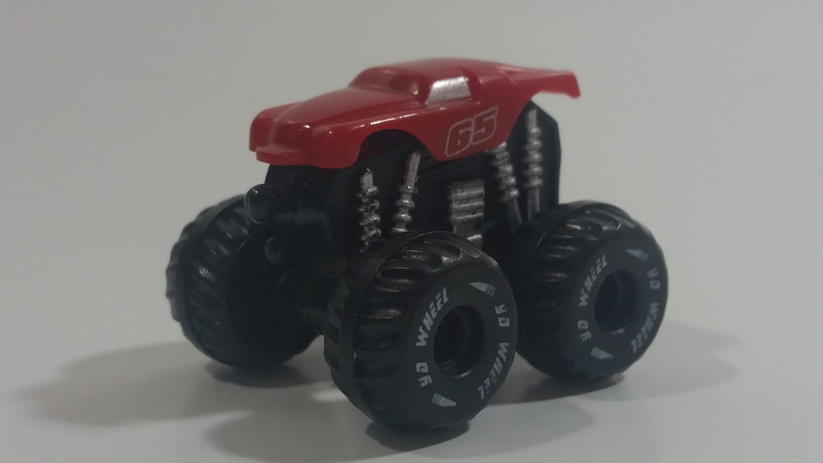 Unknown Brand Red Monster Truck #65 Miniature Plastic Die Cast Toy Car ...