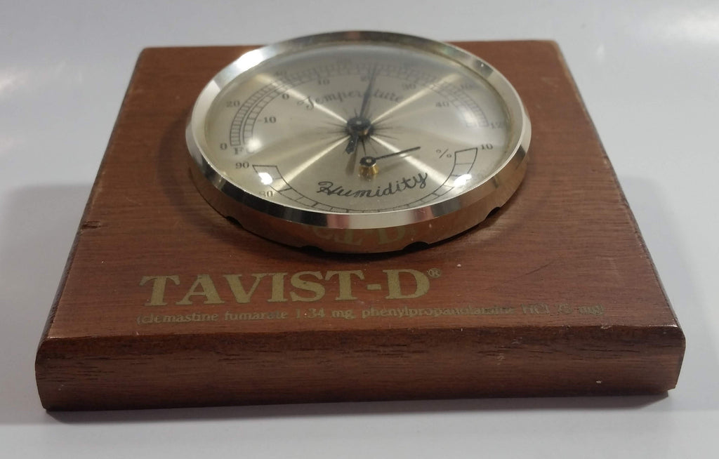 Vintage Tavist-D Wooden Cased Thermometer Temperature Humidity Gauge M ...