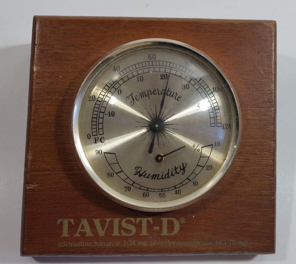 Vintage Tavist-D Wooden Cased Thermometer Temperature Humidity Gauge M ...