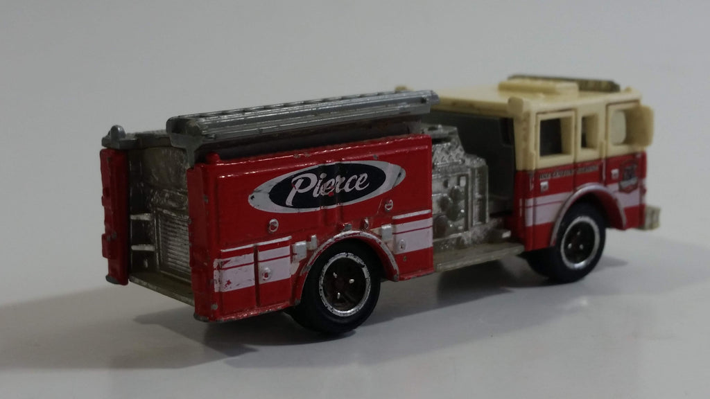 2013 Matchbox MBX Heroic Rescue Pierce Fire Engine Red and White Die C ...