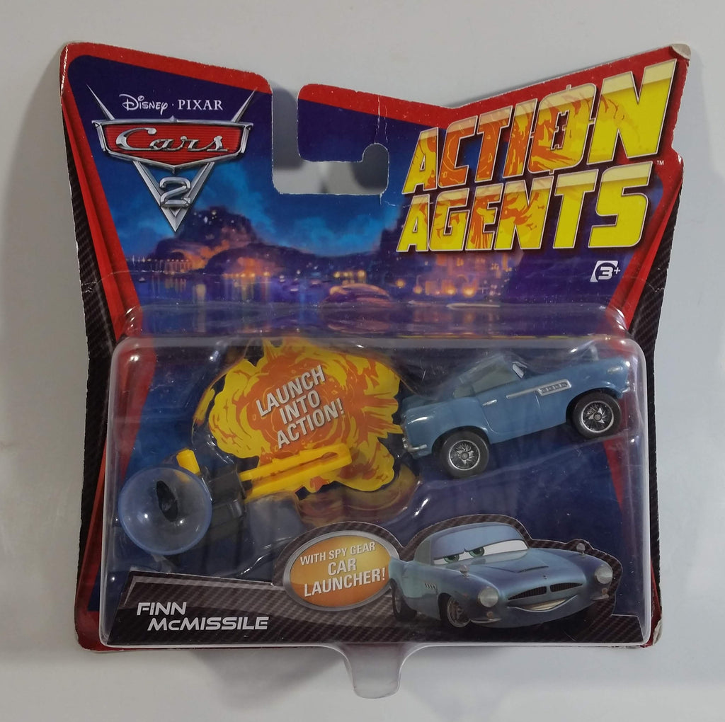 2010 Mattel Disney Pixar Cars 2 Action Agents Finn McMissle Blue Die C ...