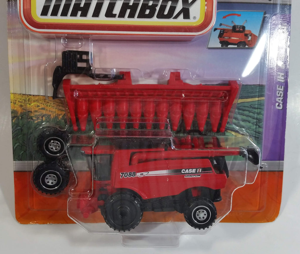 2010 Matchbox Case IH Combine Harvester 7088 AF8 Axial Flow Red Die Ca ...