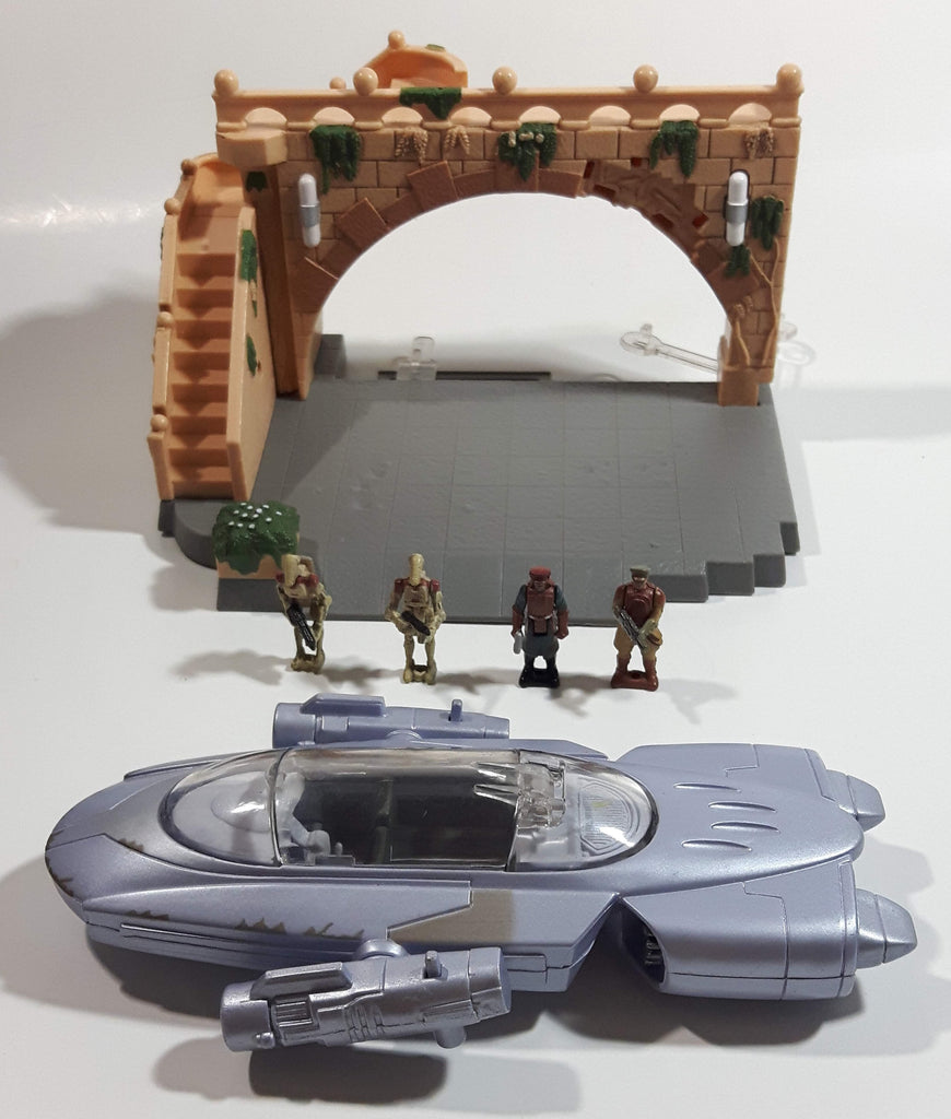 1998 LFL Galoob GTI Star Wars Action Fleet Gian Speeder and Theed Pala ...