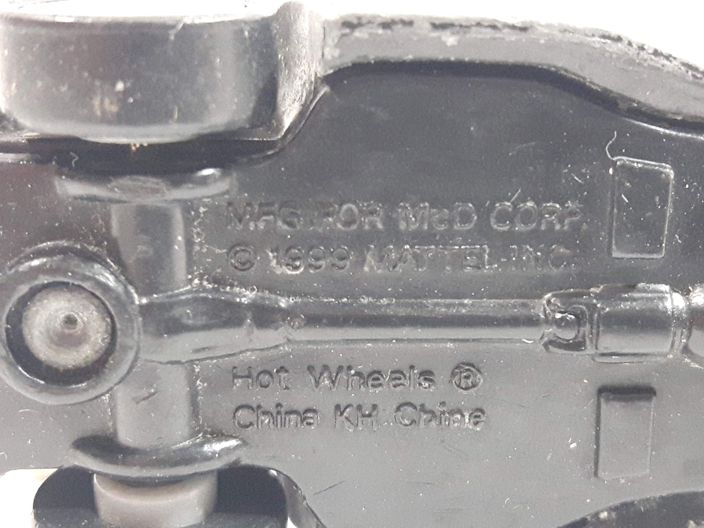 1999 Hot Wheels Black Track Chrome and Black Die Cast Toy Race Car Veh ...