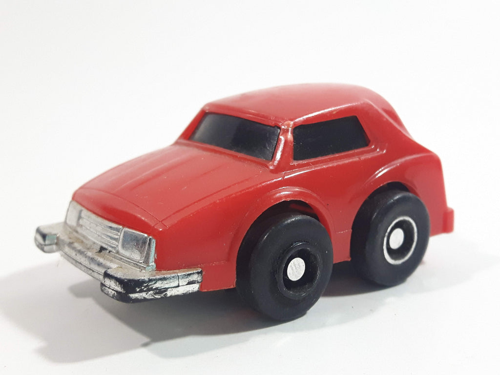 Vintage Nomura Turbo Red Plastic Friction Toy Car Vehicle with Spinnin ...