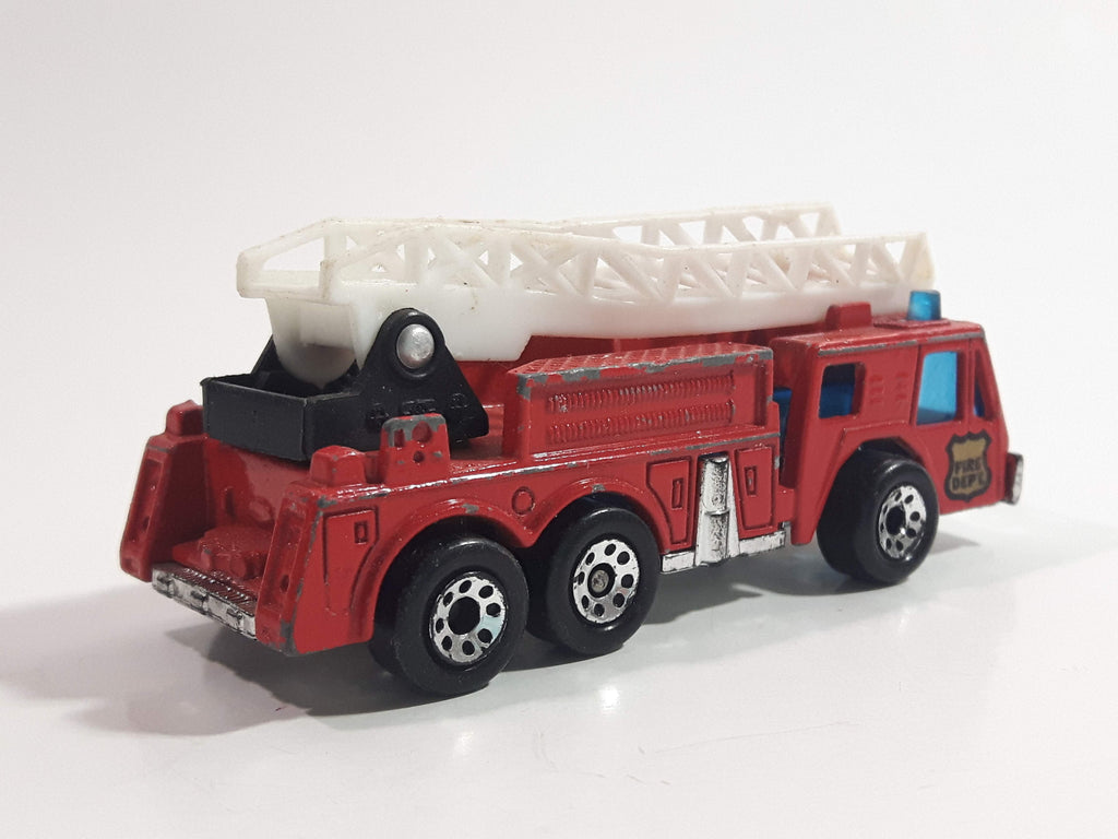1982 Matchbox Fire Engine Ladder Truck Red Die Cast Toy Car Emergency ...