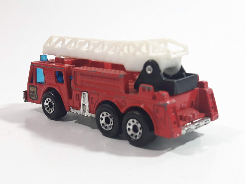 1982 Matchbox Fire Engine Ladder Truck Red Die Cast Toy Car Emergency ...