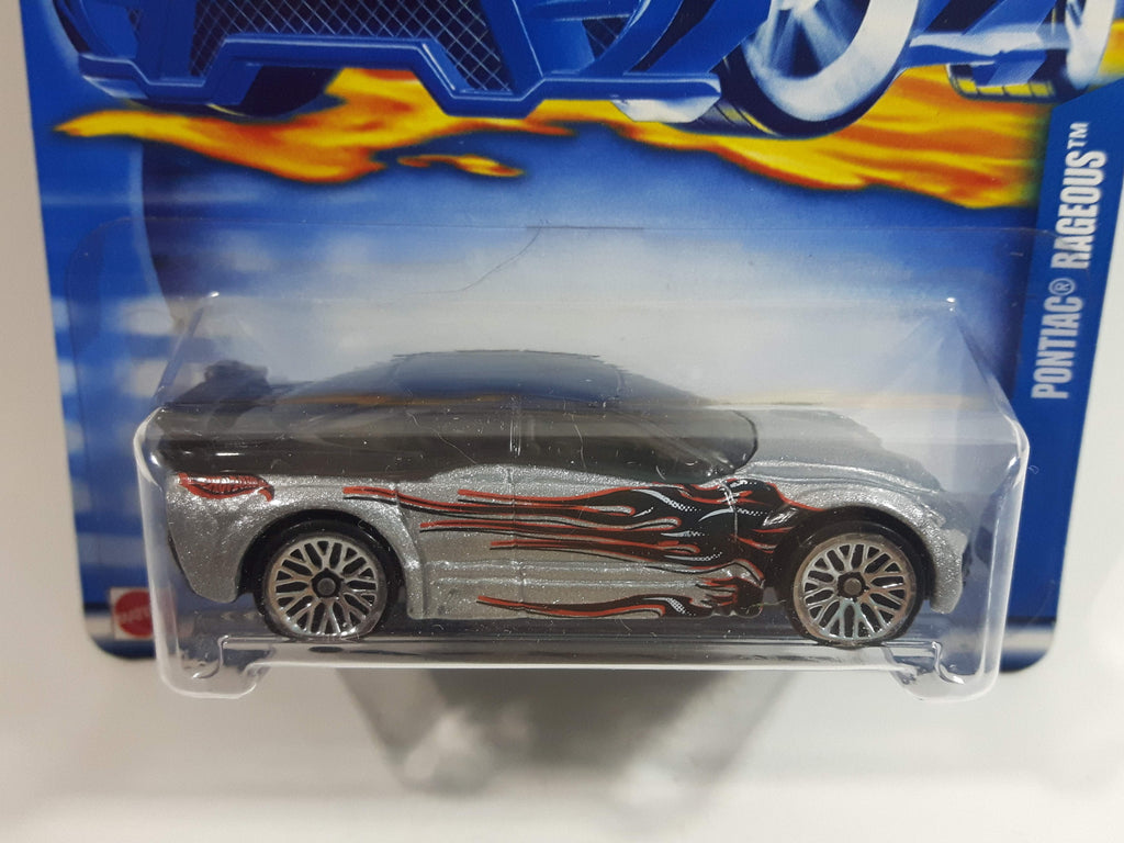 2002 Hot Wheels Pontiac Rageous Metalflake Silver Die Cast Toy Car Veh ...