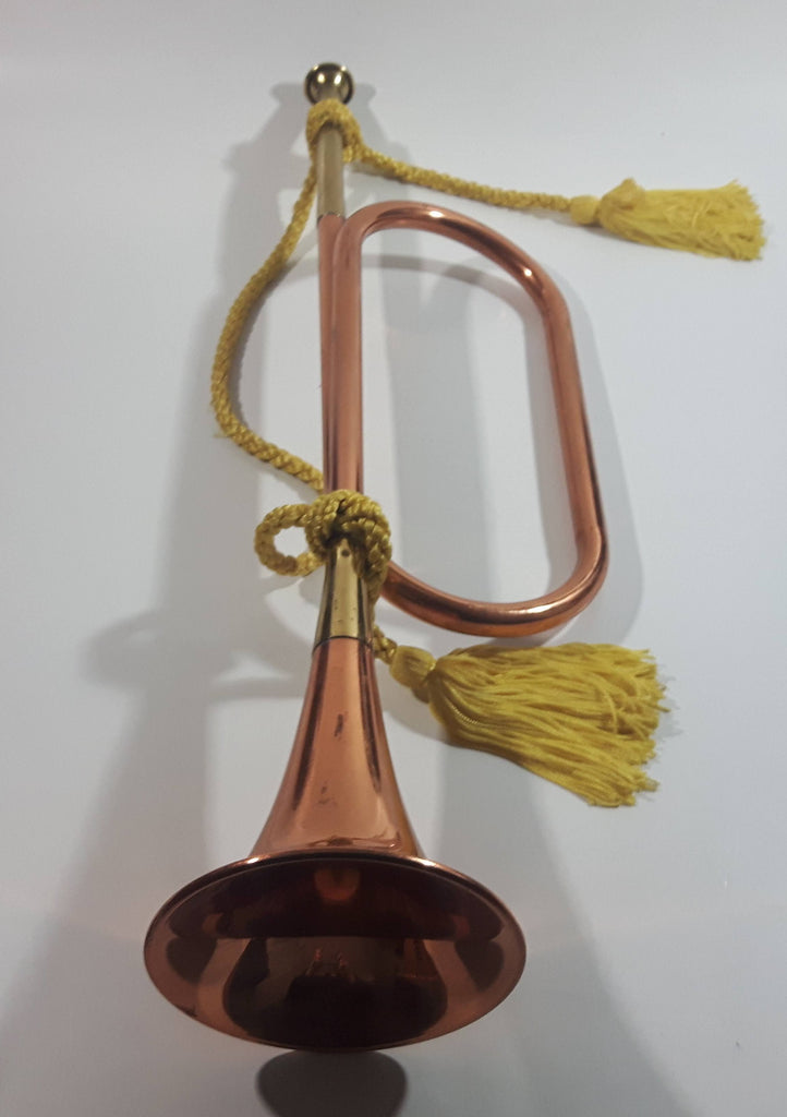 Vintage Decorative Copper Bugle Trumpet Musical Instrument Wall Decor ...