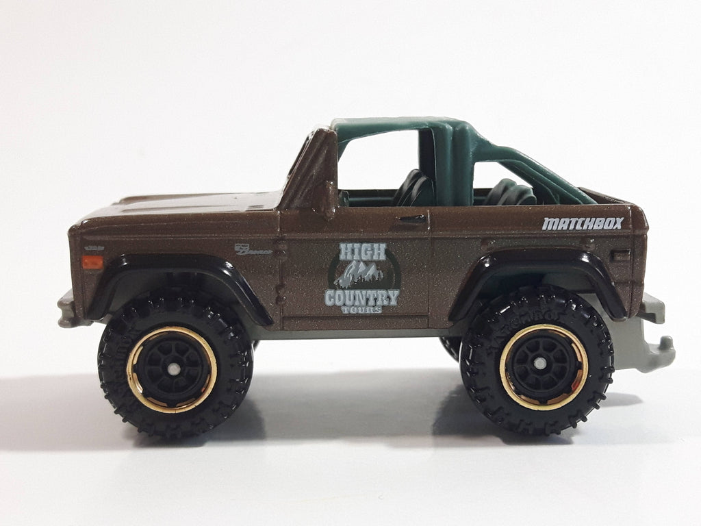 2018 Matchbox Wildfire Rescue Ford Bronco 4x4 1972 Brown Die Cast Toy ...