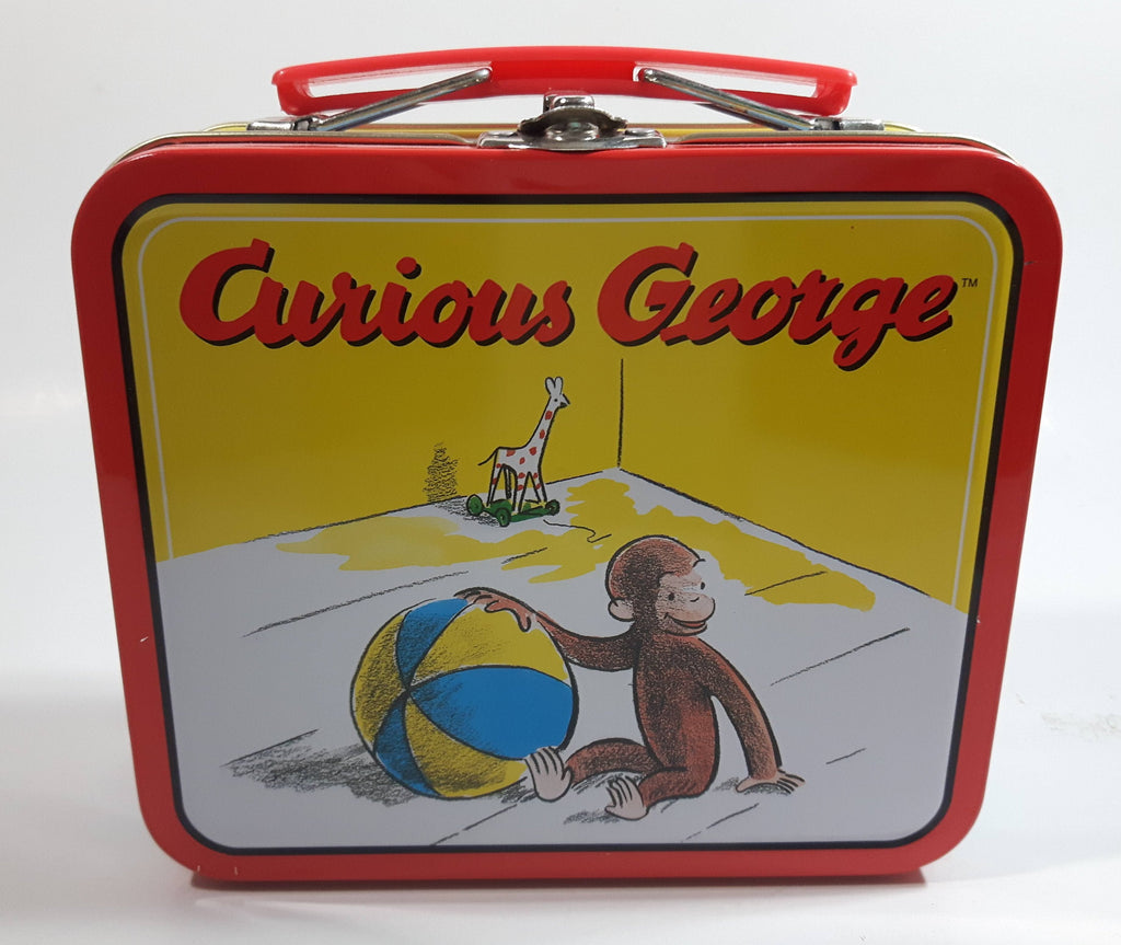 2000 Curious George Small Tin Metal Lunch Box Treasure Valley 2000 Curious George Small Tin Metal Lunch Box Treasure Valley