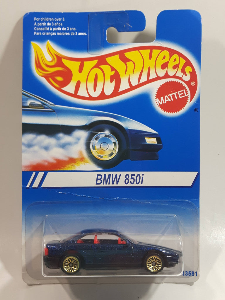 1994 Hot Wheels BMW 850i Metallic Dark Blue Die Cast Toy Car Vehicle ...