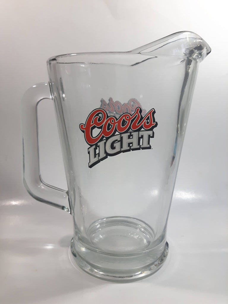 Coors Light 9" Tall 48oz. Heavy Glass Beer Pitcher – Treasure Valley ...