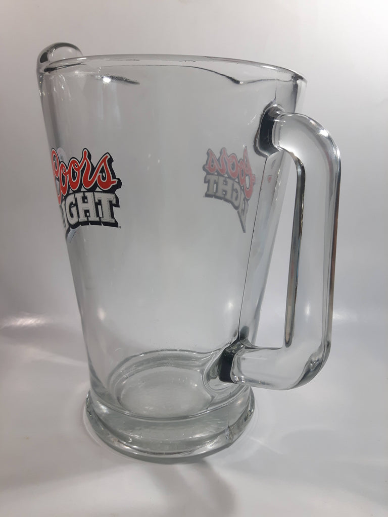 Coors Light 9" Tall 48oz. Heavy Glass Beer Pitcher – Treasure Valley ...