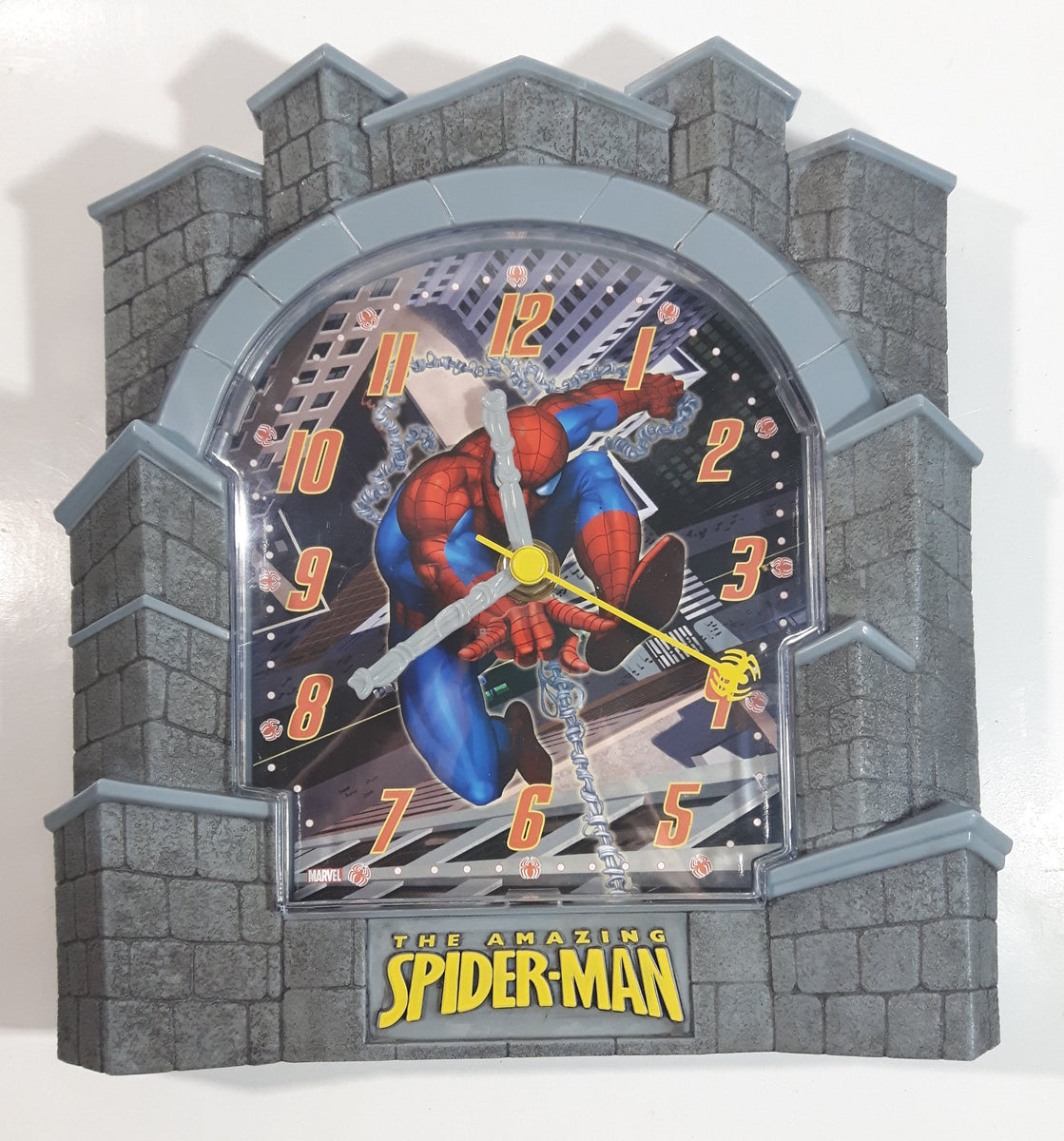 The Amazing Spider-Man 3D Castle Shaped Plastic Wall Clock – Treasure ...
