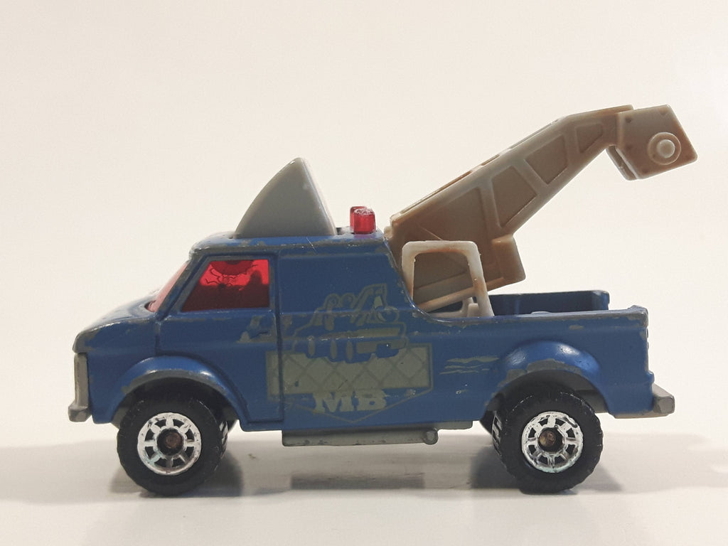1999 Matchbox Scrapyard Breakdown Van Matte Blue Die Cast Toy Car Vehi ...