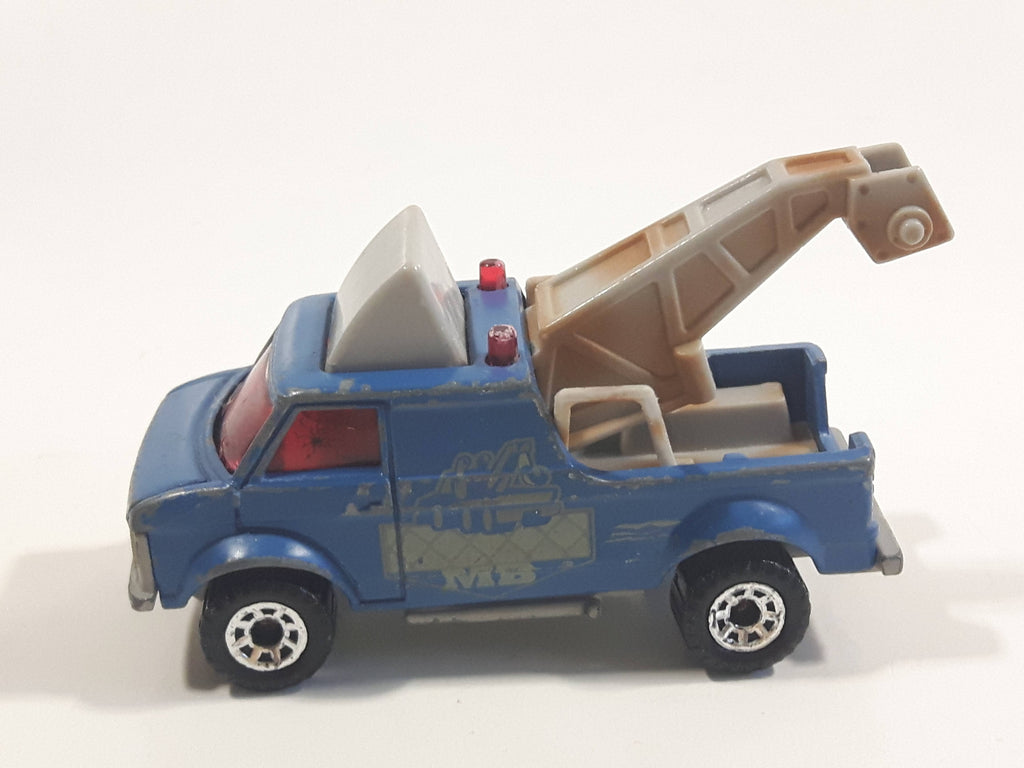 1999 Matchbox Scrapyard Breakdown Van Matte Blue Die Cast Toy Car Vehi ...