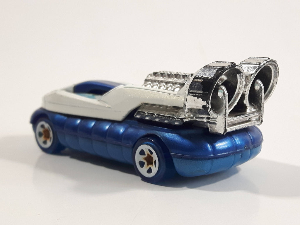 2018 Hot Wheels Jungle Rally Hover Storm Hovercraft Boat White and Blu ...