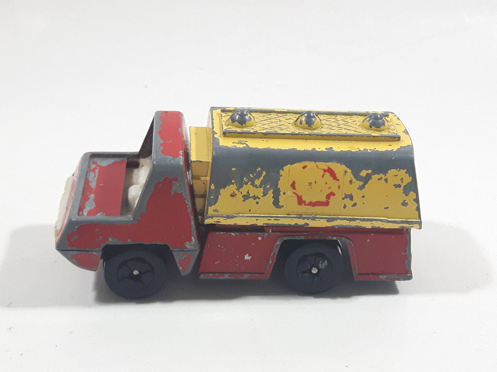 Vintage PlayArt Semi Tanker Truck Shell Oil Red and Yellow Die Cast To ...
