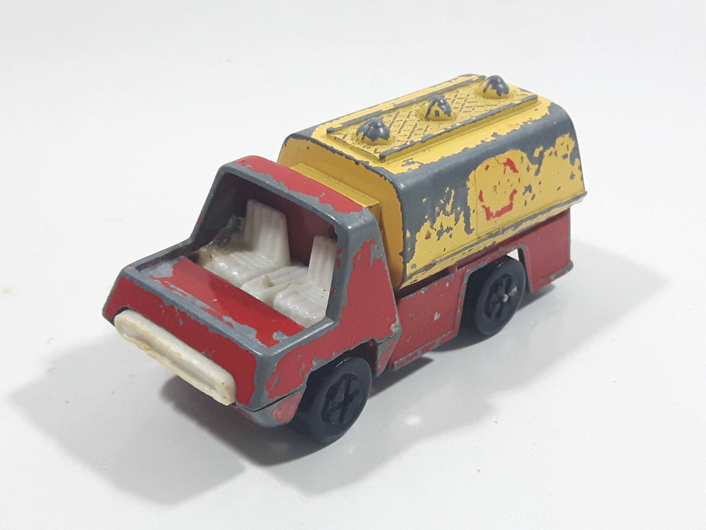 Vintage PlayArt Semi Tanker Truck Shell Oil Red and Yellow Die Cast To ...