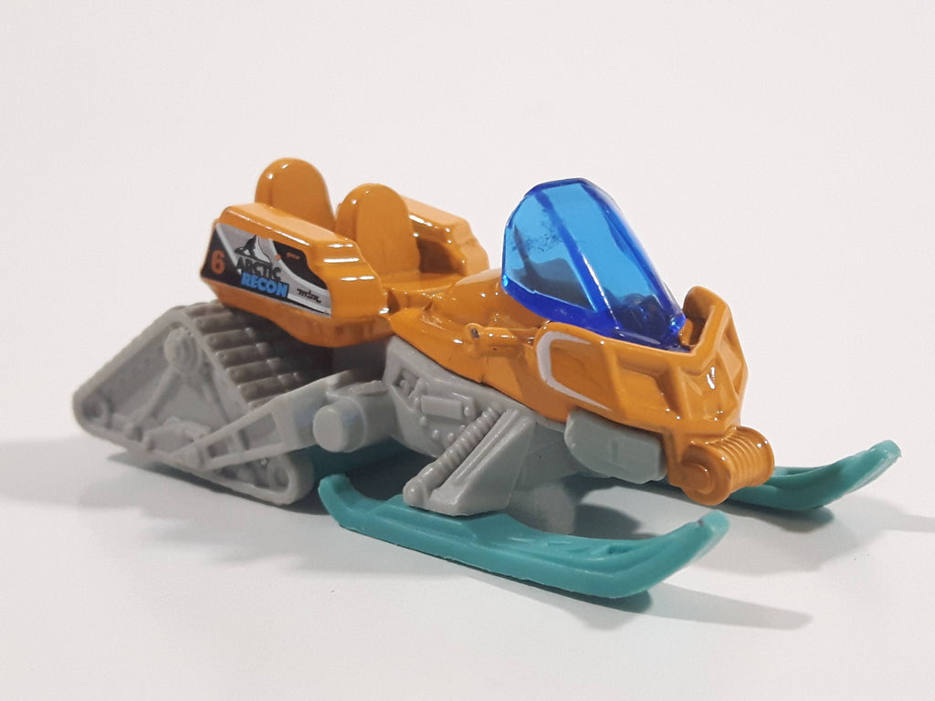 2018 Matchbox Ice Voyagers Snow Ripper Snow Sled Yellow Grey Die Cast ...