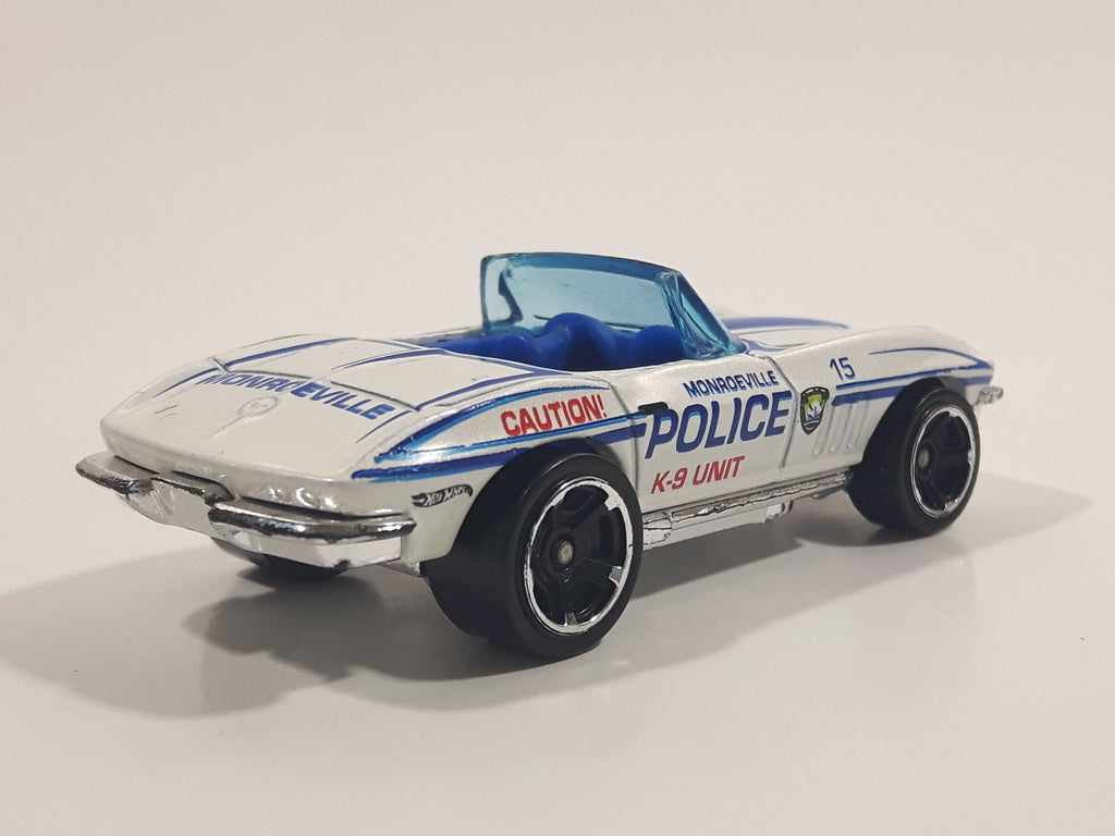 2012 Hot Wheels Main Street '65 Corvette Convertible White Die Cast To ...