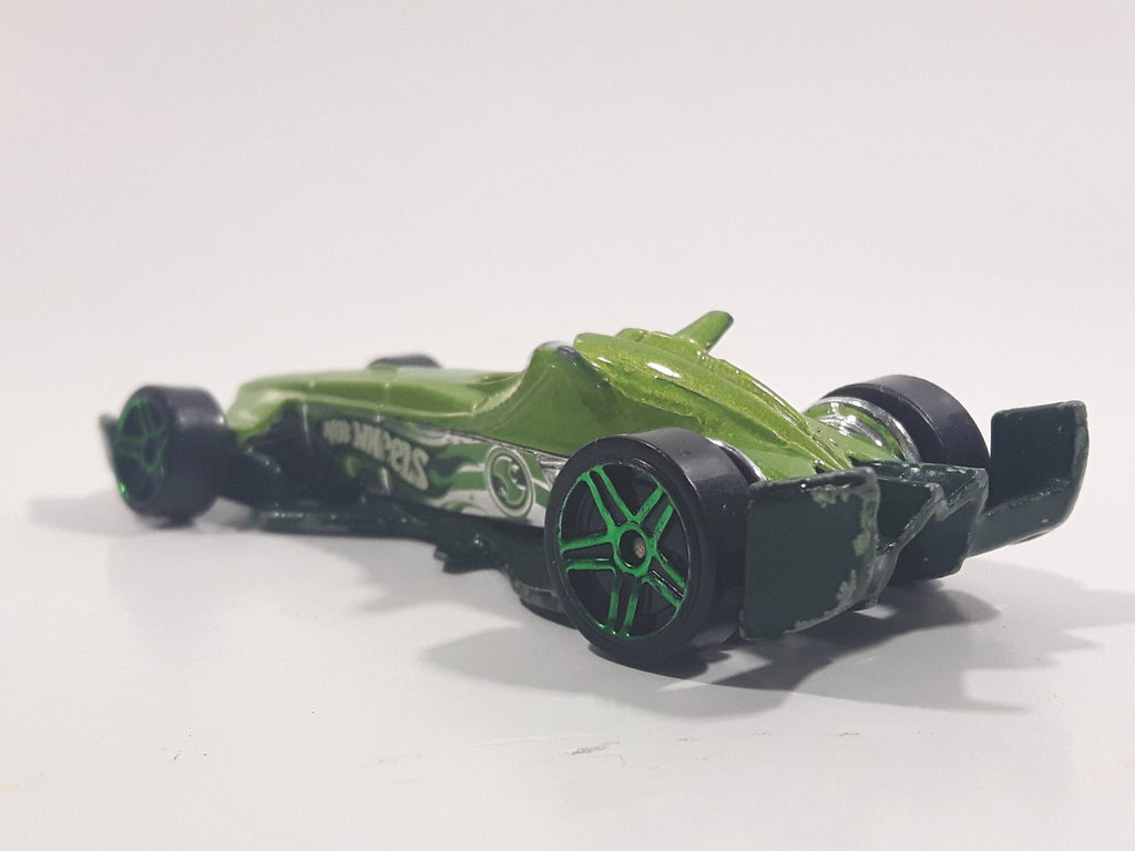 2008 Hot Wheels Hybrid Racers F-Racer Light Green Die Cast Toy Race Ca ...