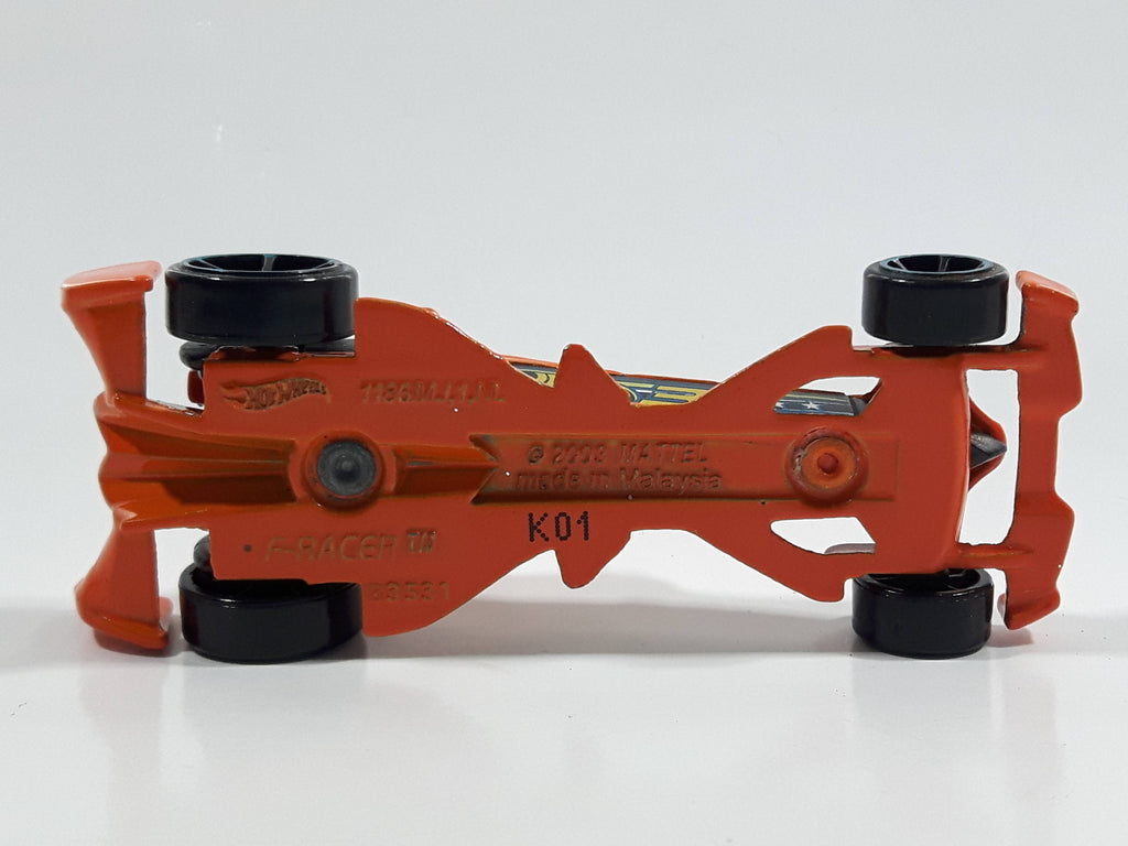 2016 Hot Wheels Special Edition F-Racer Orange Die Cast Toy Race Car V ...