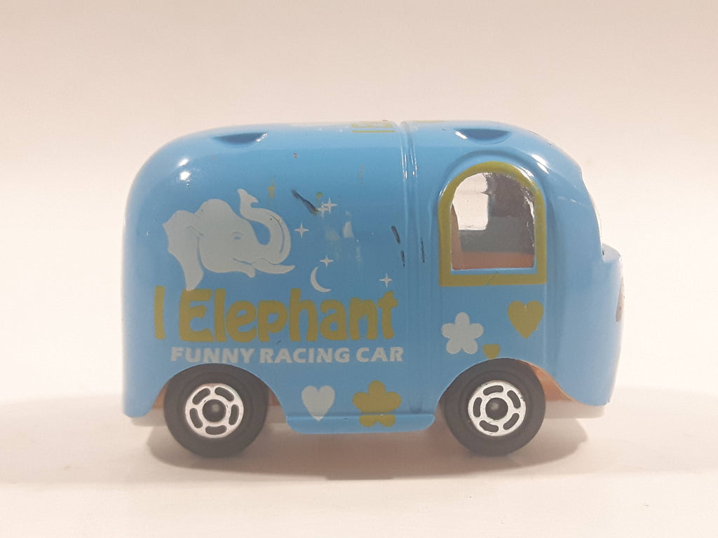 Homnive Elephant "Funny Racing Car" Blue Die Cast Toy Car Vehicle ...