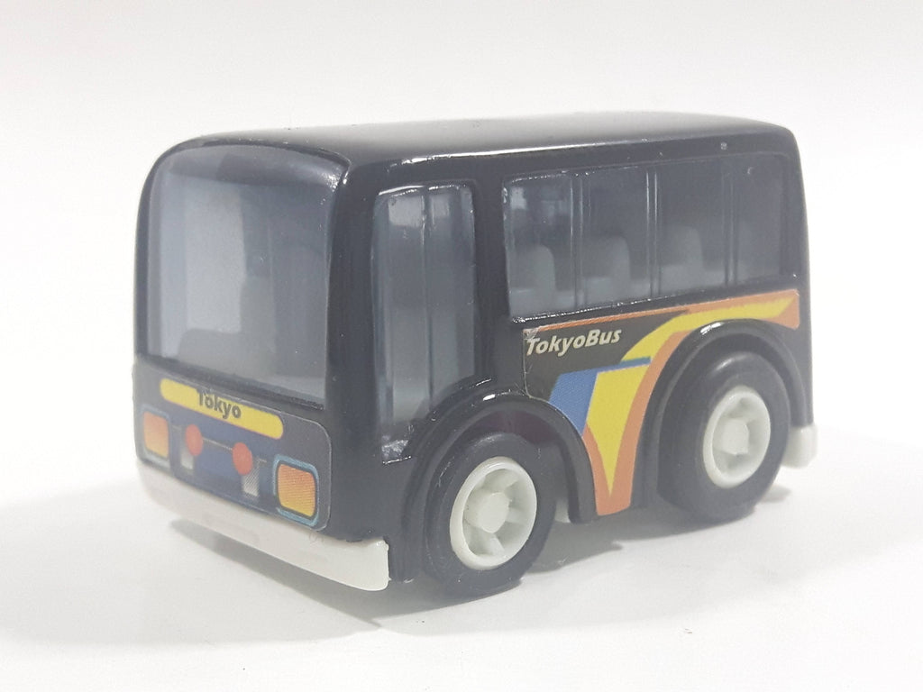 Tokyo Bus "City Bus" Black Plastic Pullback Motorized Friction Die Cas ...