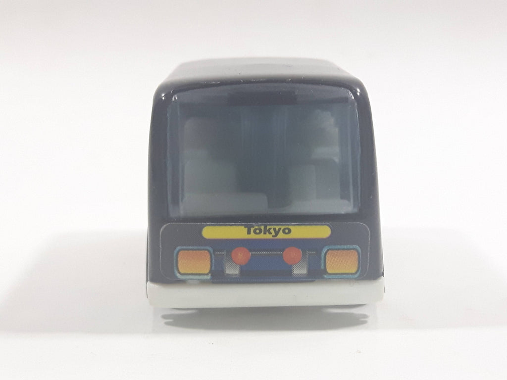 Tokyo Bus "City Bus" Black Plastic Pullback Motorized Friction Die Cas ...