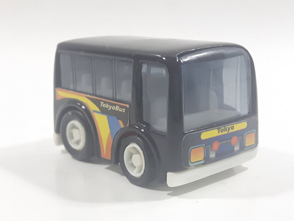 Tokyo Bus "City Bus" Black Plastic Pullback Motorized Friction Die Cas ...
