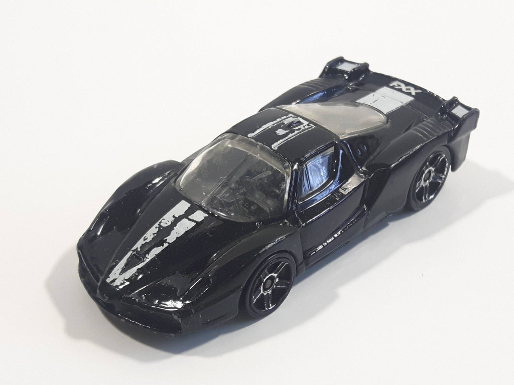 2008 Hot Wheels Ferrari FXX Black with White Stripe Die Cast Toy Dream ...