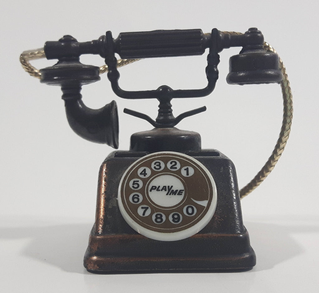 Vintage PlayMe Miniature Rotary Telephone Phone Metal Pencil Sharpener ...