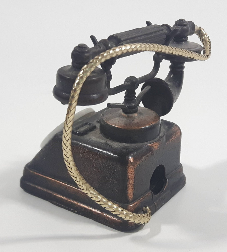 Vintage PlayMe Miniature Rotary Telephone Phone Metal Pencil Sharpener ...