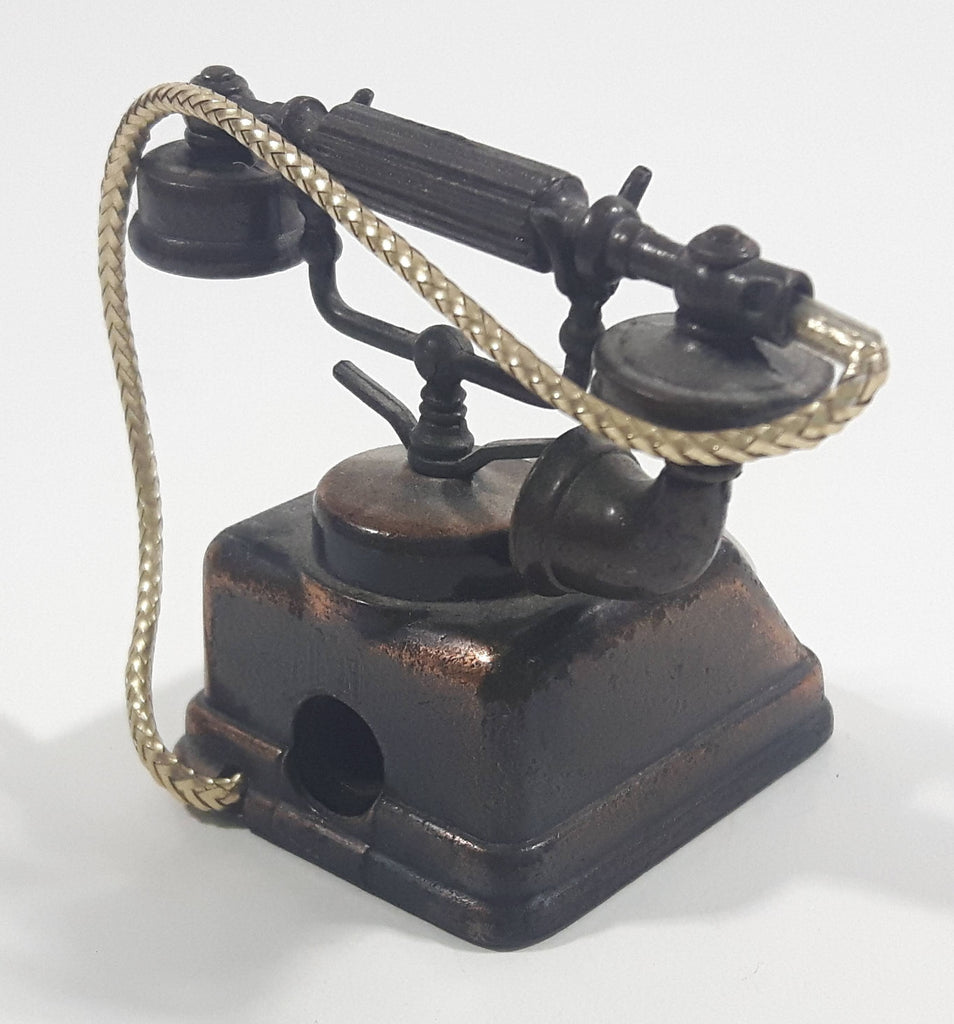 Vintage PlayMe Miniature Rotary Telephone Phone Metal Pencil Sharpener ...