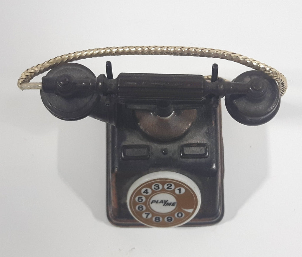 Vintage PlayMe Miniature Rotary Telephone Phone Metal Pencil Sharpener ...
