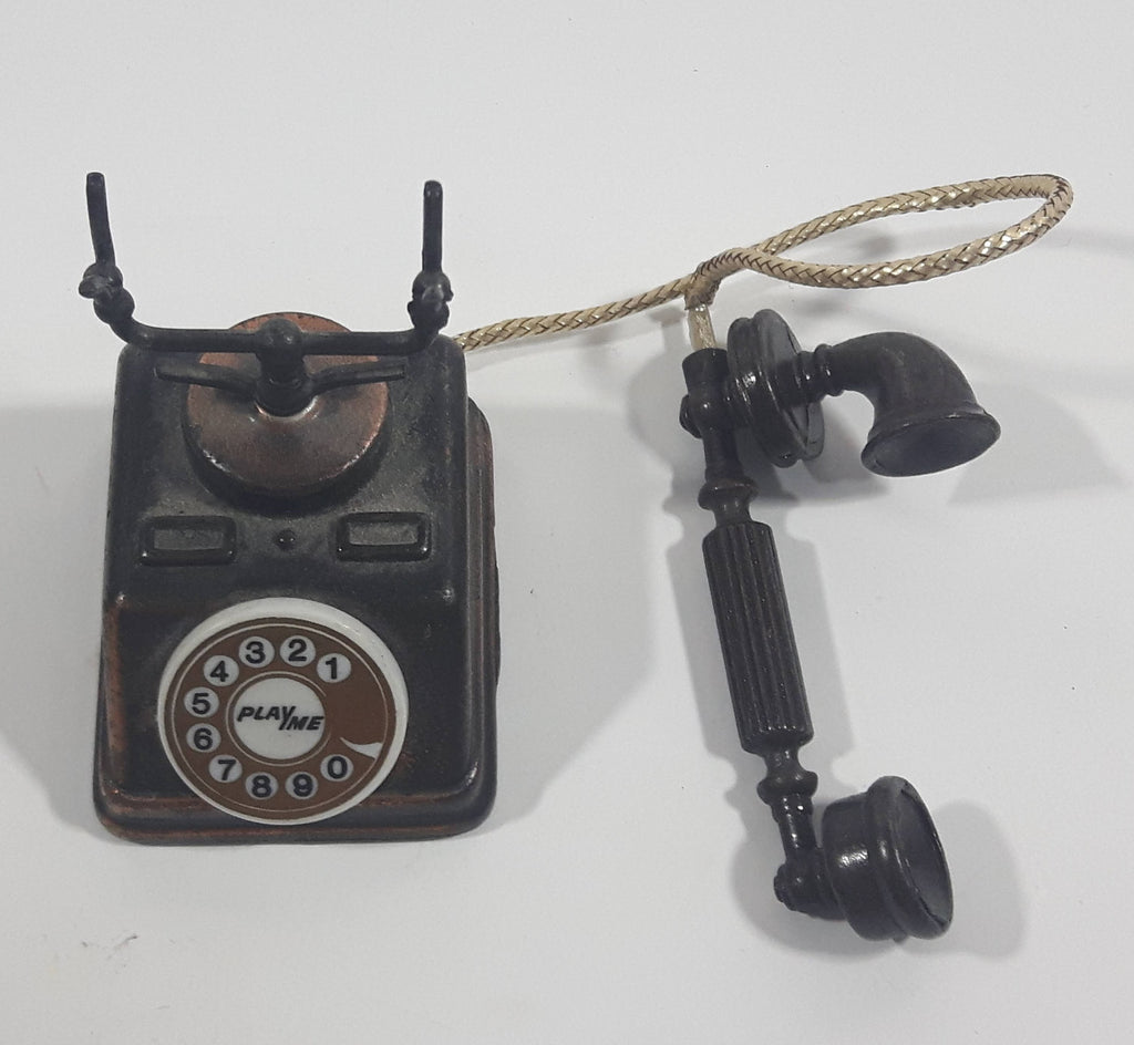 Vintage PlayMe Miniature Rotary Telephone Phone Metal Pencil Sharpener ...