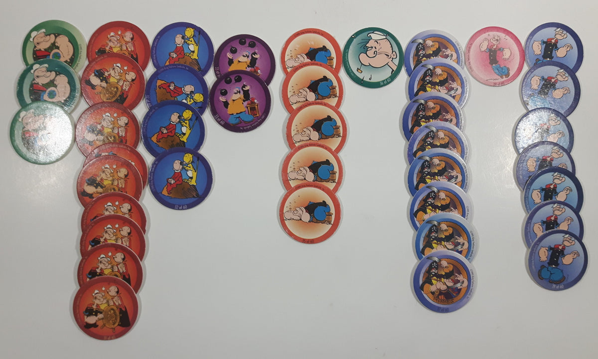 1995 King Features Syndicate Popeye The Sailor Cartoon Character Pogs ...